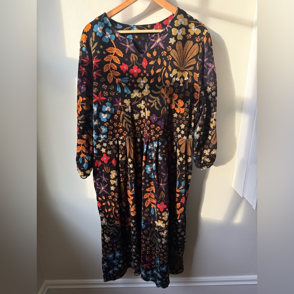 Gudrun Sjoden | Dresses | Gudrun Sjoden Dress Katla Floral Velour ...
